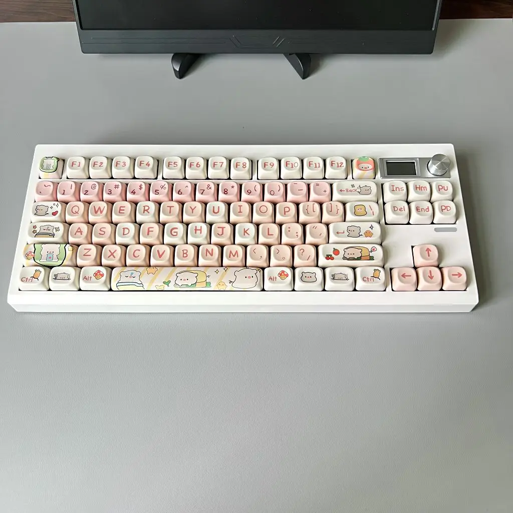 Kawaii Keys Piggy Theme Pink Pastel Keycaps (138 keys) - KawaiiKeys