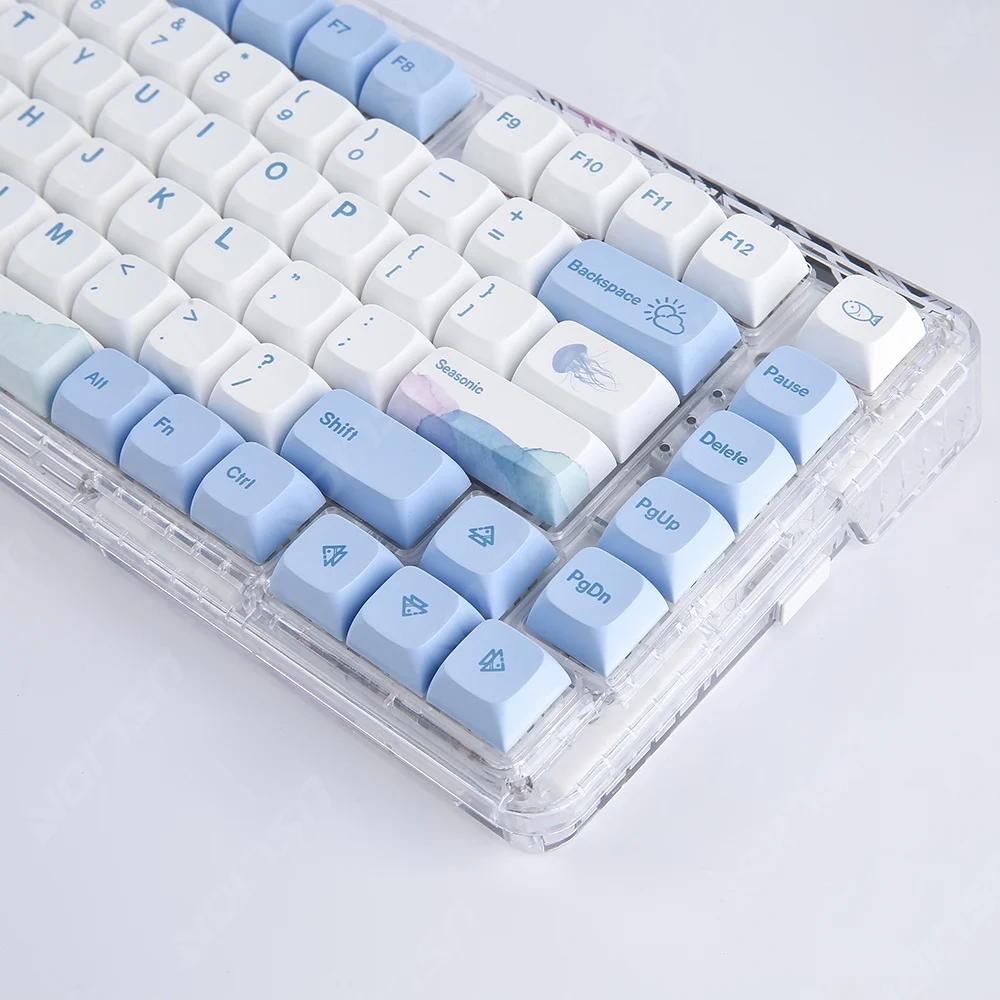 Kawaii Ocean Whale Theme XDA Profile Keycaps (133 Keys) - KawaiiKeys