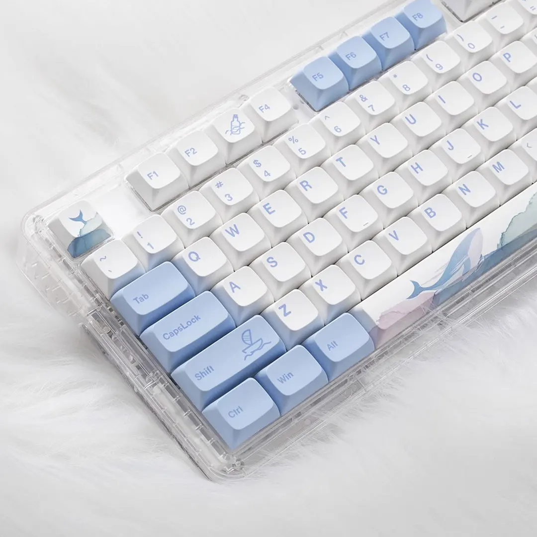 Kawaii Ocean Whale Theme XDA Profile Keycaps (133 Keys) - KawaiiKeys