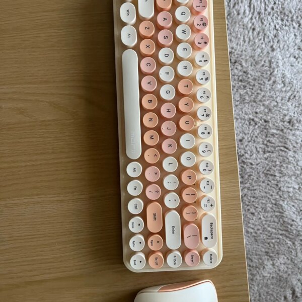 Kawaii Candy Pastel Colorful Wireless Keyboard Set - KawaiiKeys